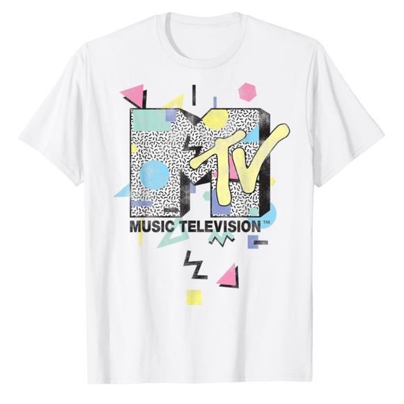MTV | Shirts | Mens Mtv Retro Pop Logo Tshirt Size 3xl Light Grey ...